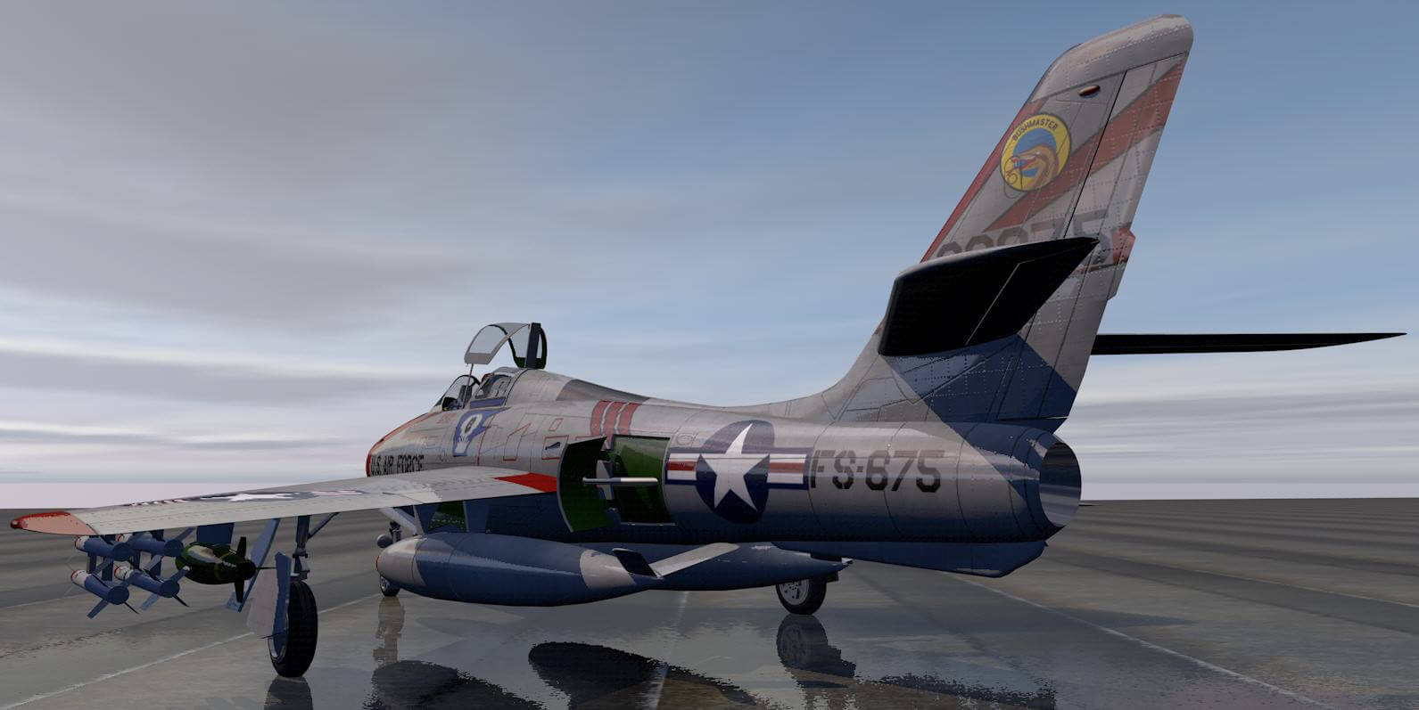 Republic F-84F Thunderstreak 3D Model by ChipBassChaos