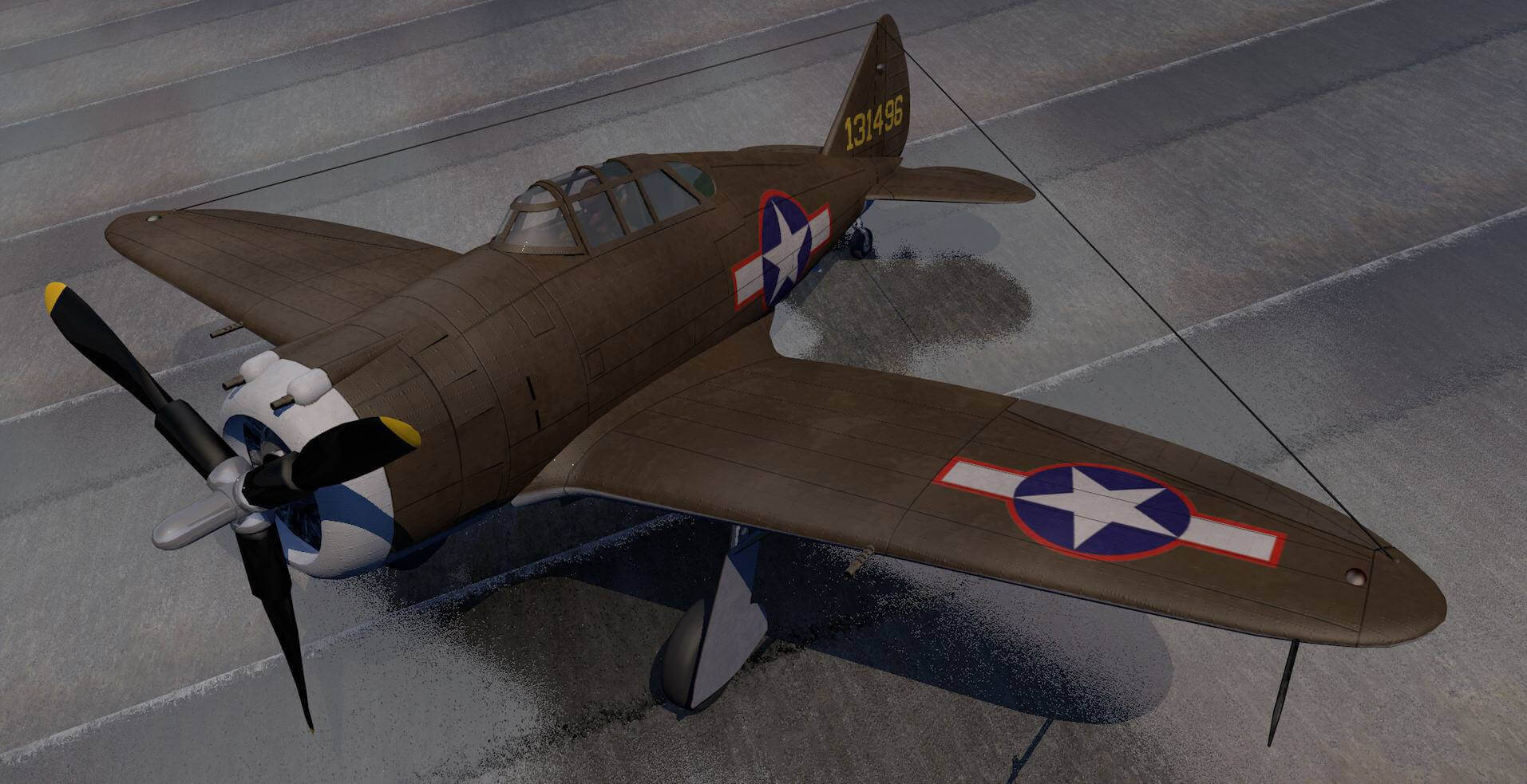 Republic P-43 Lancer 3D Model by ChipBassChaos