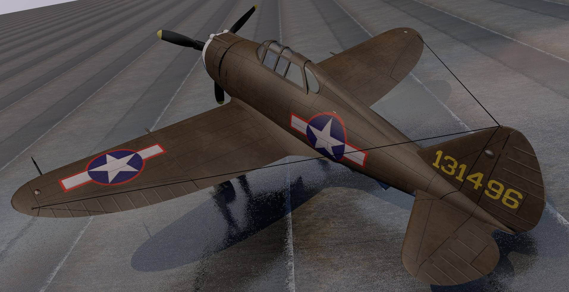 Republic P-43 Lancer 3D Model by ChipBassChaos