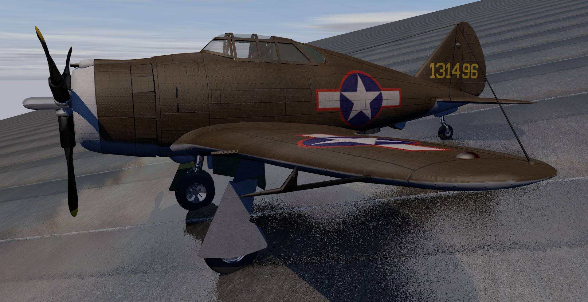 Republic P-43 Lancer 3D Model by ChipBassChaos