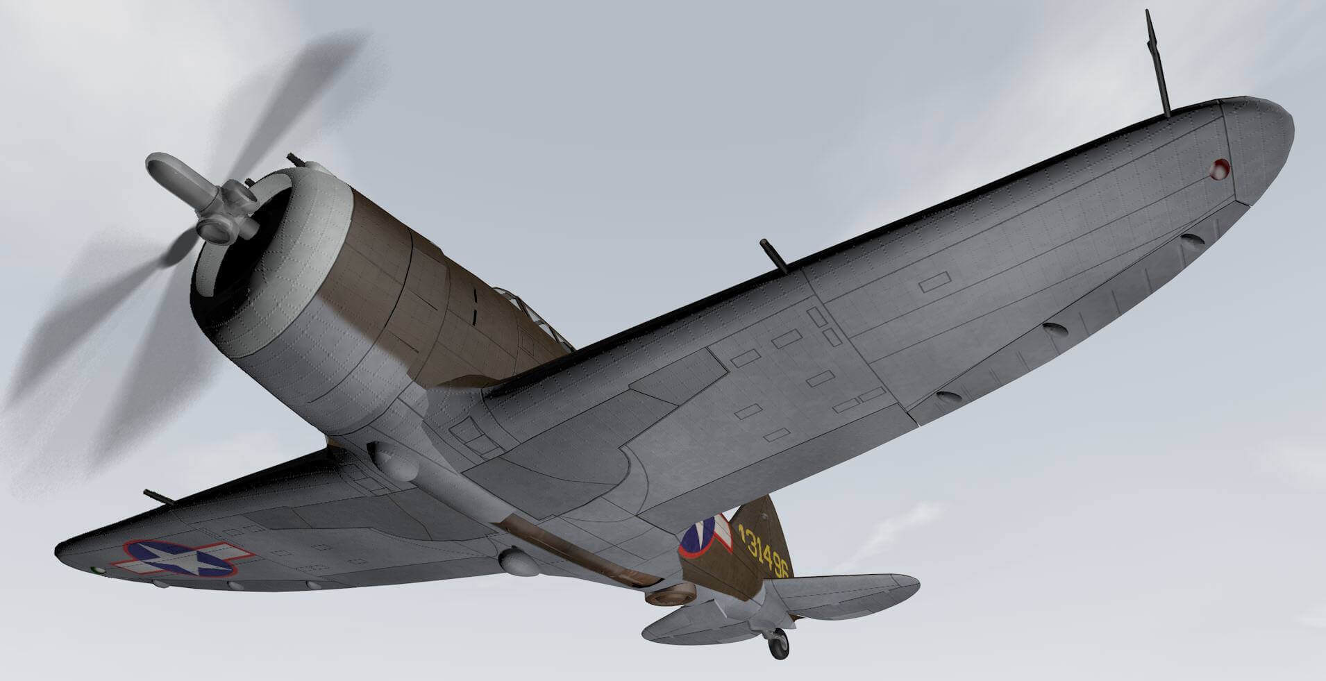 Republic P-43 Lancer 3D Model by ChipBassChaos
