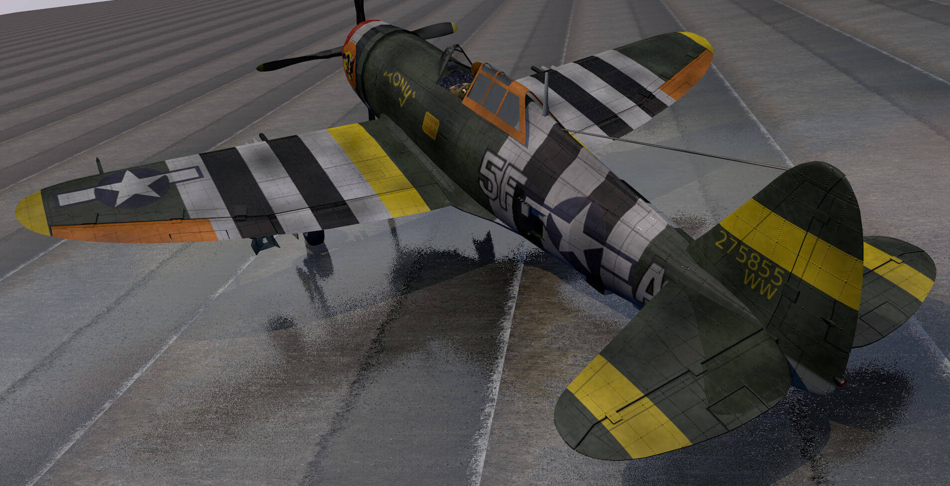Republic P-47C Thunderbolt 3D Model by ChipBassChaos