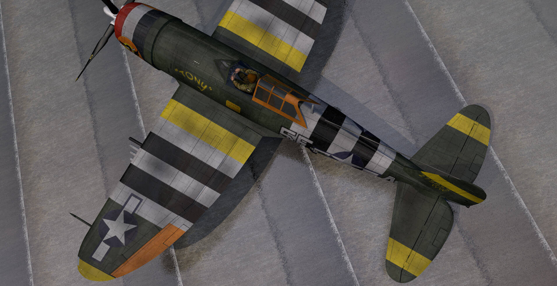Republic P-47C Thunderbolt 3D Model by ChipBassChaos