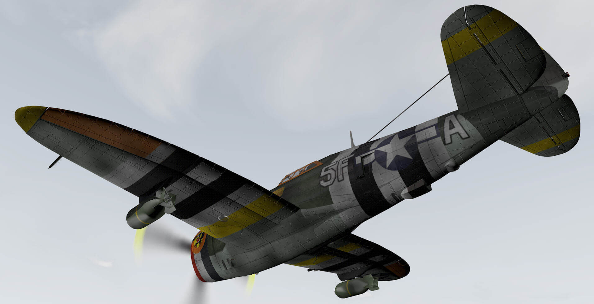 Republic P-47C Thunderbolt 3D Model by ChipBassChaos