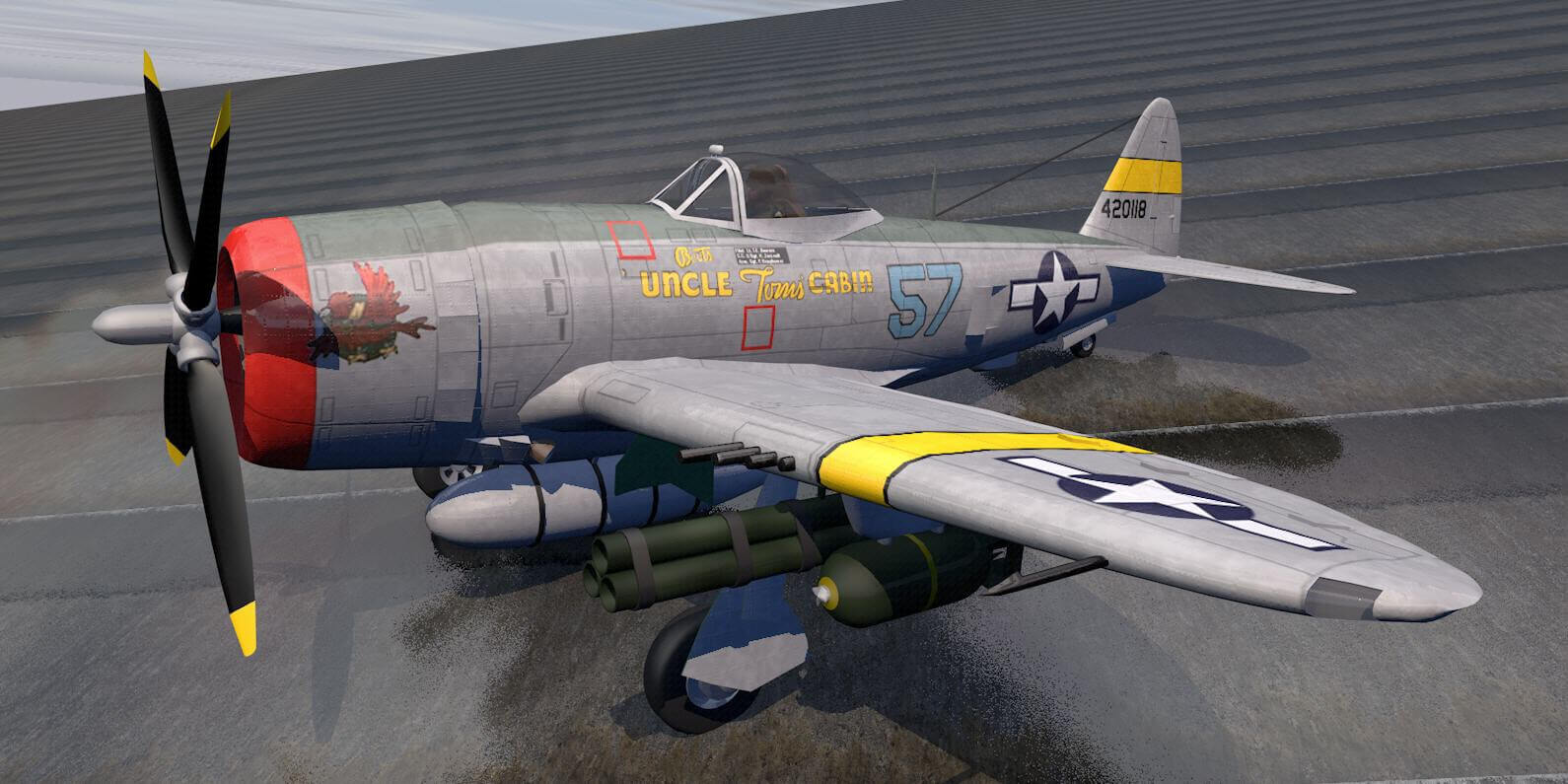 Republic P-47D Thunderbolt 3D Model by ChipBassChaos