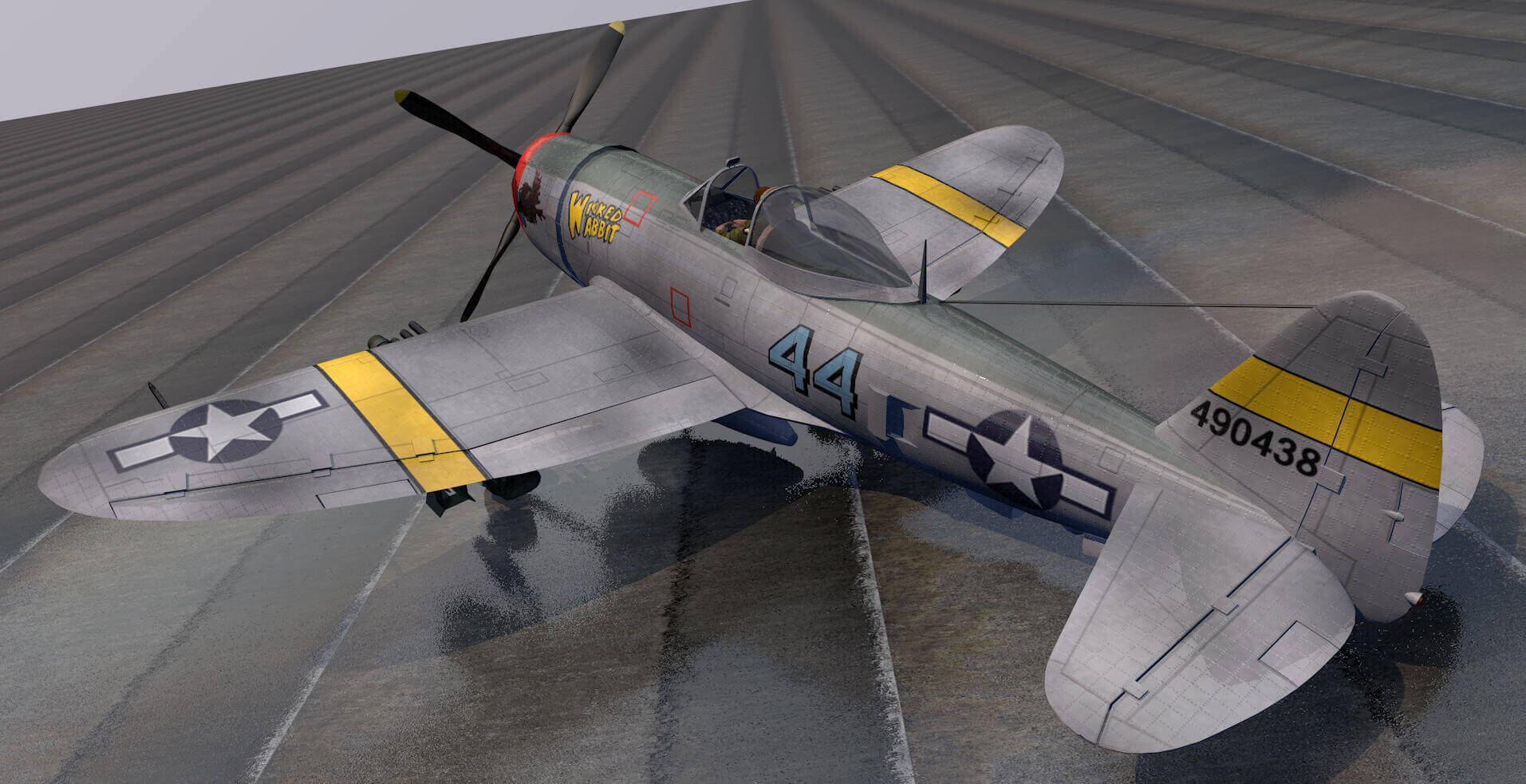Republic P-47D Thunderbolt 3D Model by ChipBassChaos