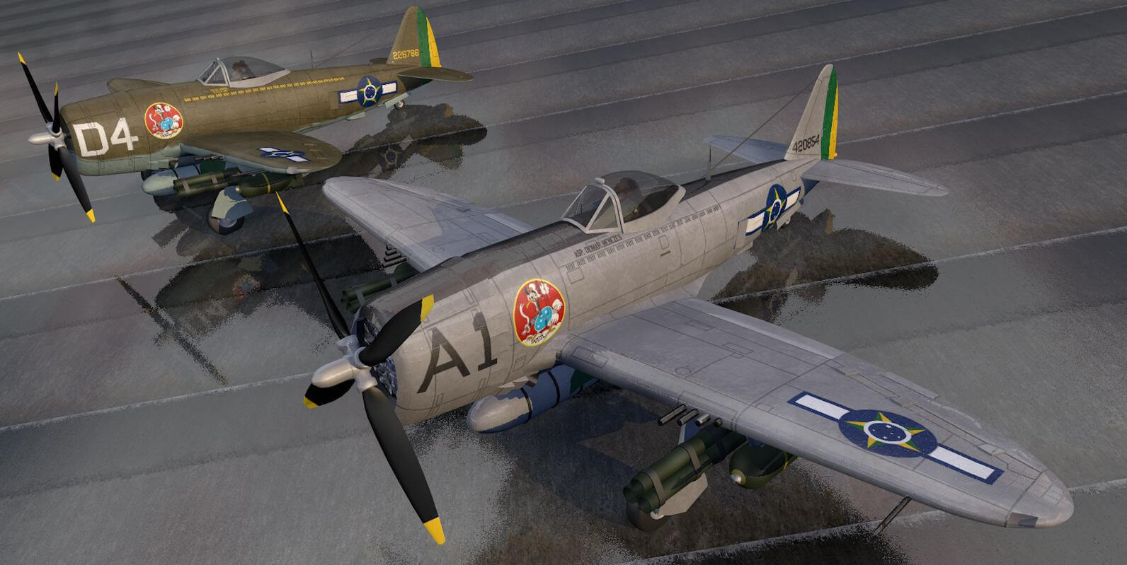 Republic P-47D Thunderbolt 3D Model by ChipBassChaos
