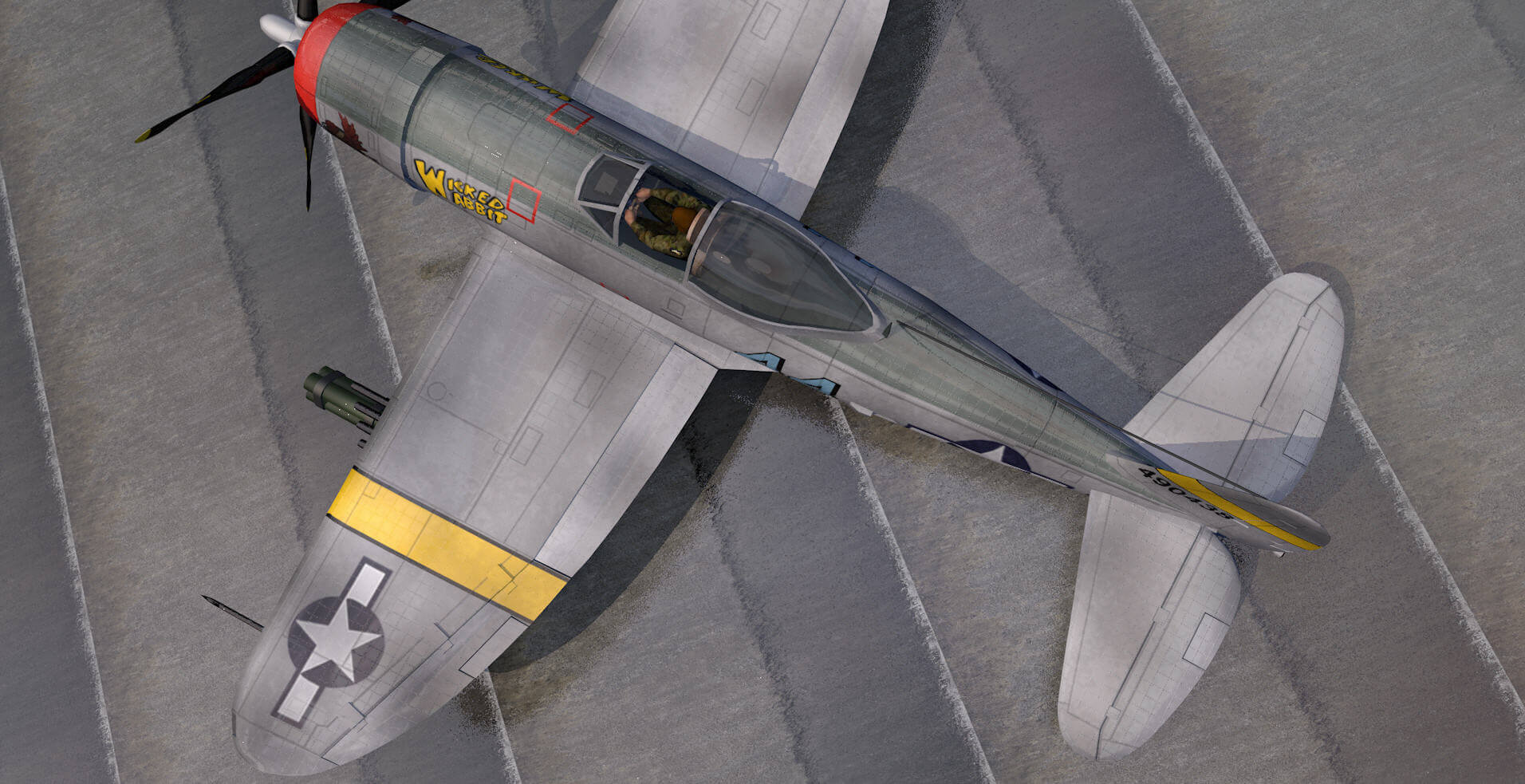 Republic P-47D Thunderbolt 3D Model by ChipBassChaos