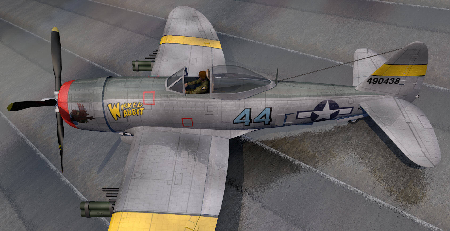 Republic P-47D Thunderbolt 3D Model by ChipBassChaos