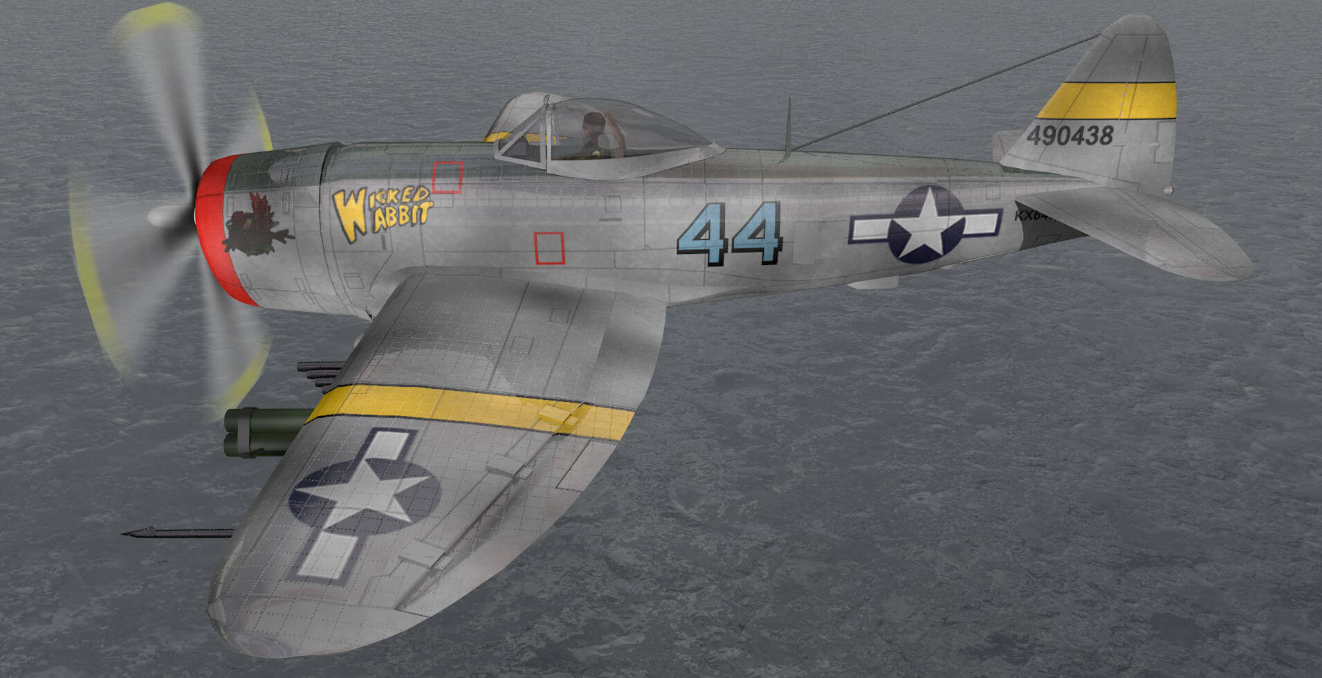 Republic P-47D Thunderbolt 3D Model by ChipBassChaos