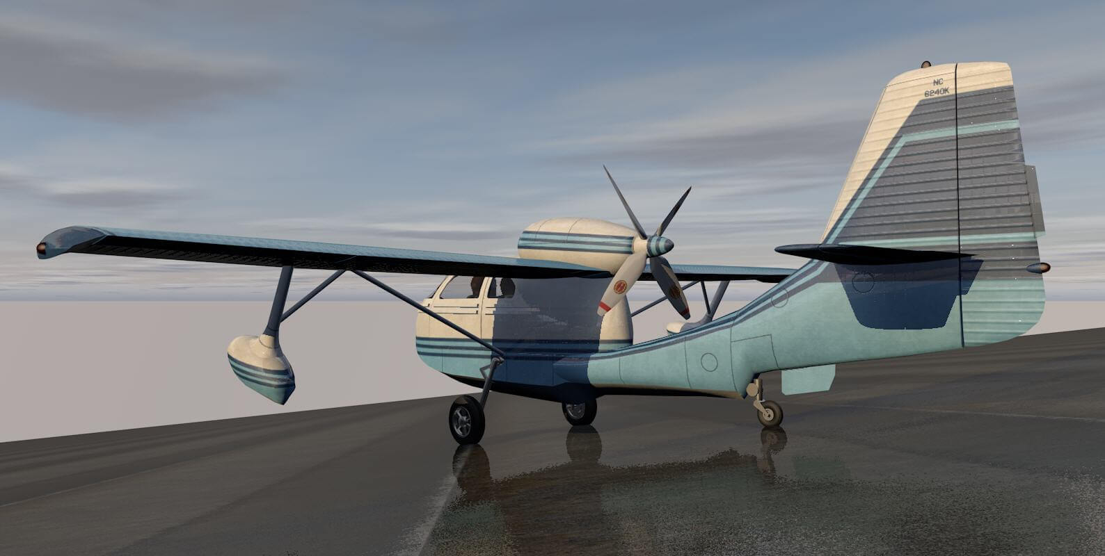 Republic RC-3 Seabee 3D Model by ChipBassChaos