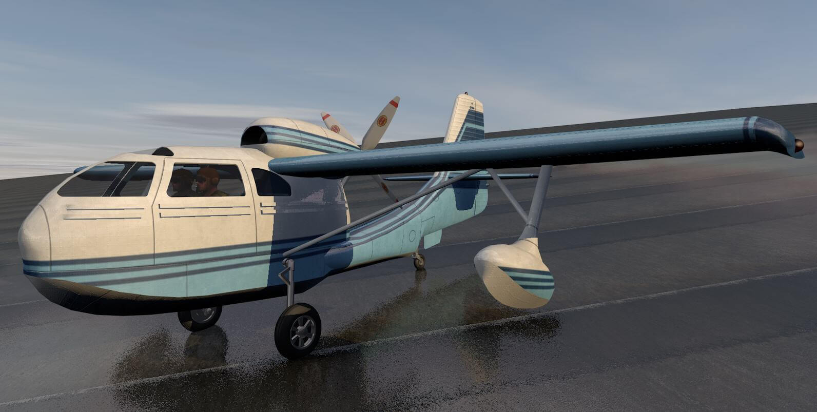 Republic RC-3 Seabee 3D Model by ChipBassChaos