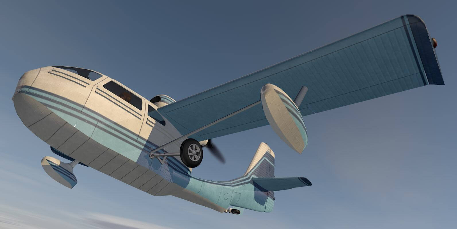 Republic RC-3 Seabee 3D Model by ChipBassChaos