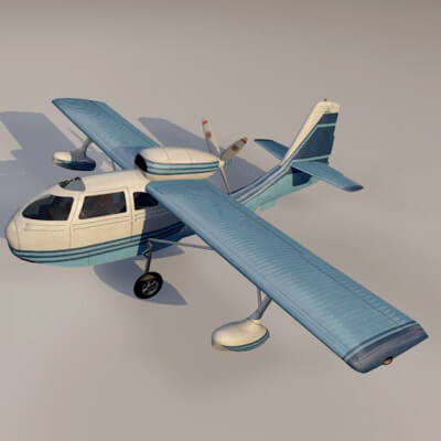 Republic RC-3 Seabee 3D Model by ChipBassChaos
