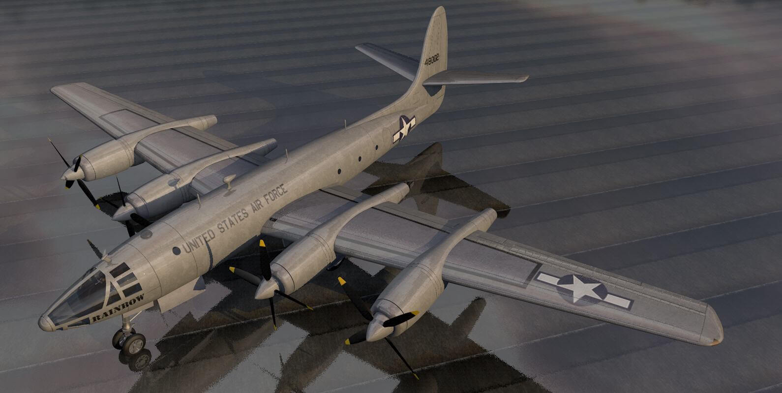 Republic XF-12 Rainbow 3D Model by ChipBassChaos