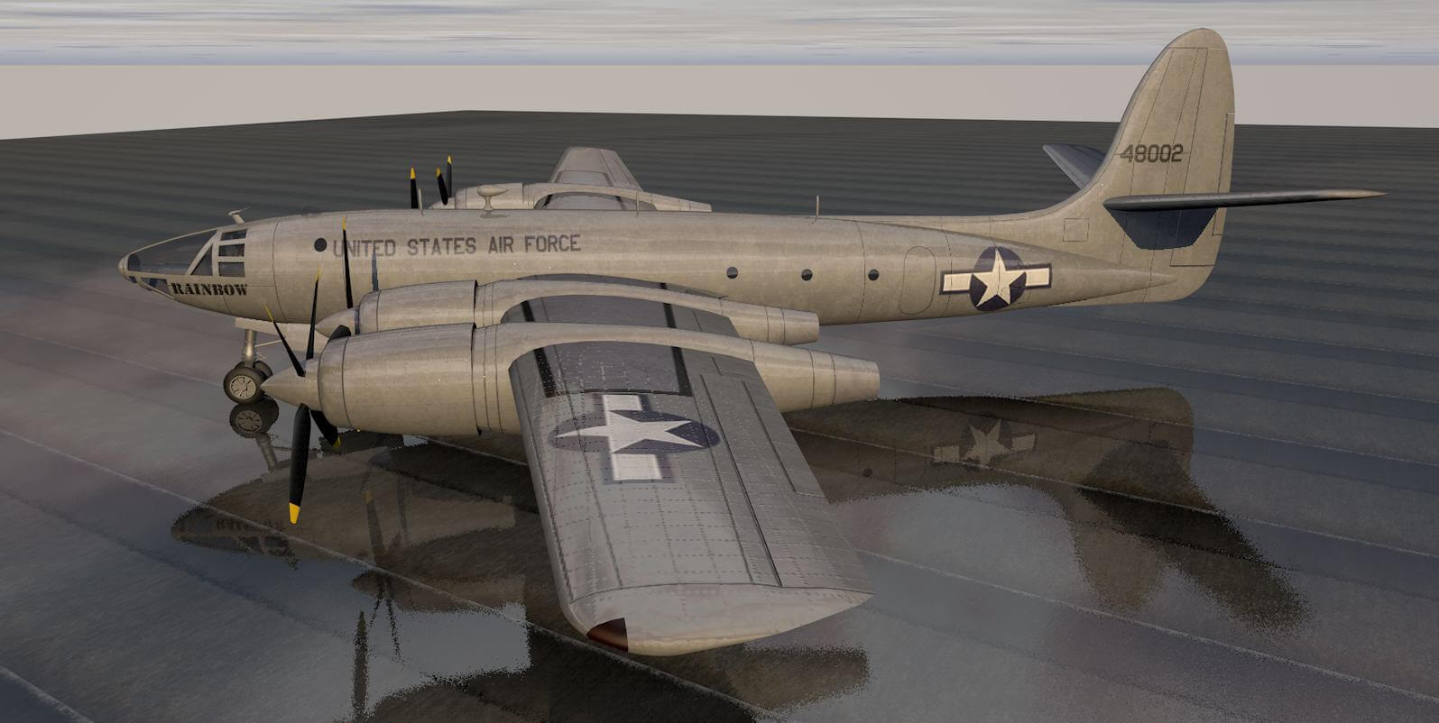 Republic XF-12 Rainbow 3D Model by ChipBassChaos