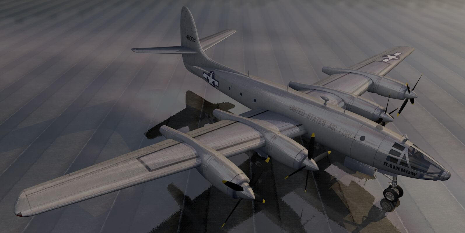 Republic XF-12 Rainbow 3D Model by ChipBassChaos