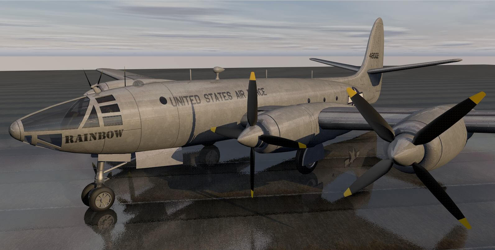 Republic XF-12 Rainbow 3D Model by ChipBassChaos