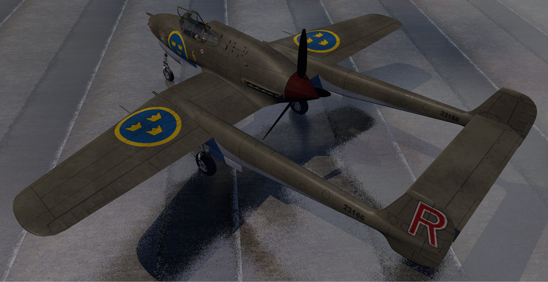 Saab J-21 A-1 3D Model by ChipBassChaos