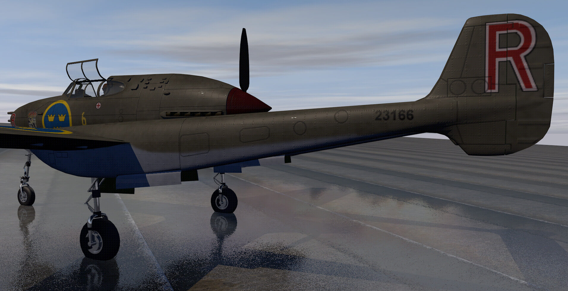 Saab J-21 A-1 3D Model by ChipBassChaos