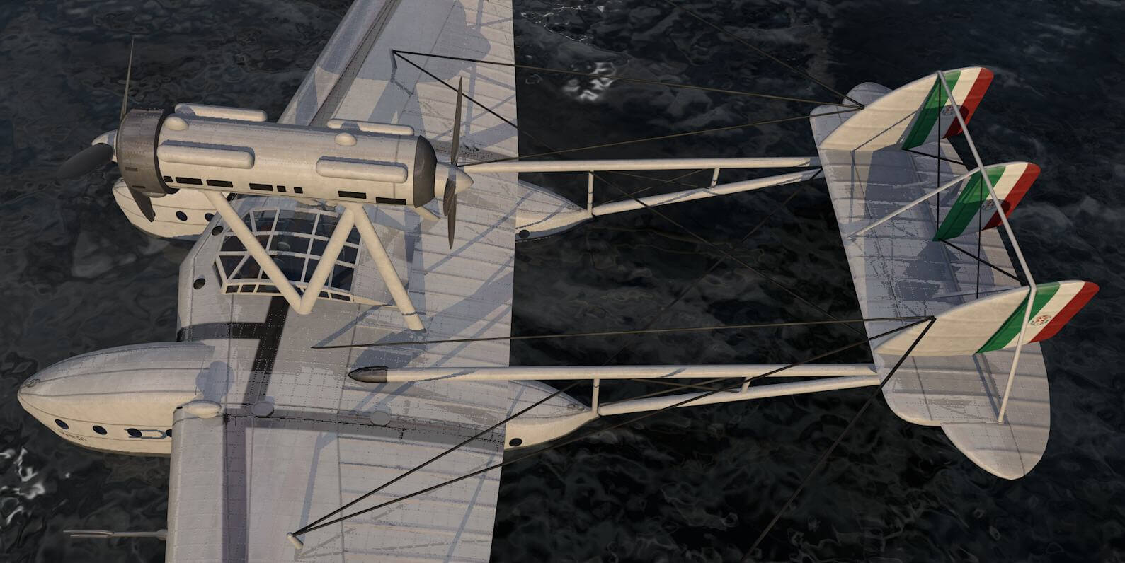 Savoia Marchetti S.55 - 3D Model by ChipBassChaos