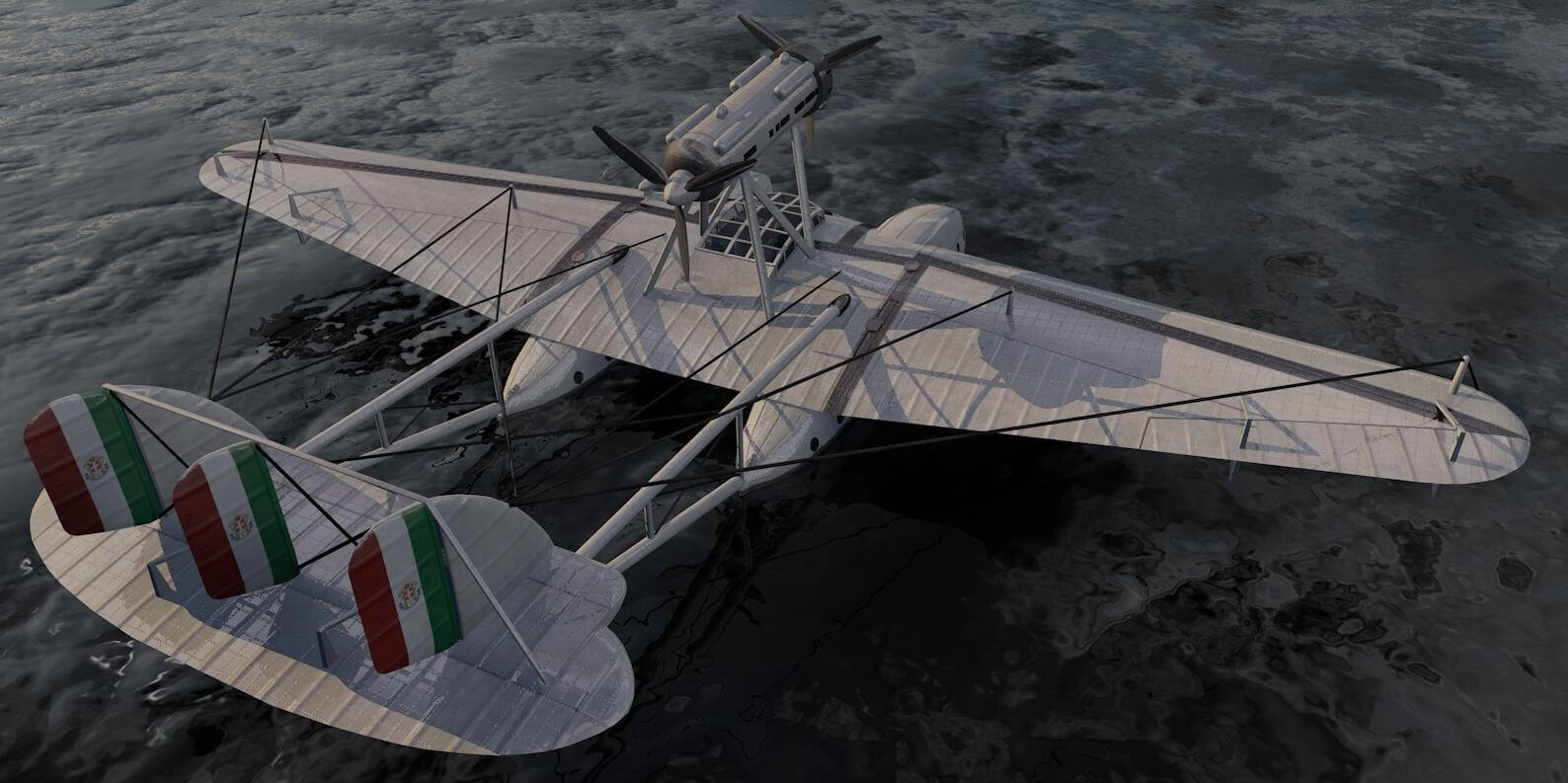 Savoia Marchetti S.55 - 3D Model by ChipBassChaos