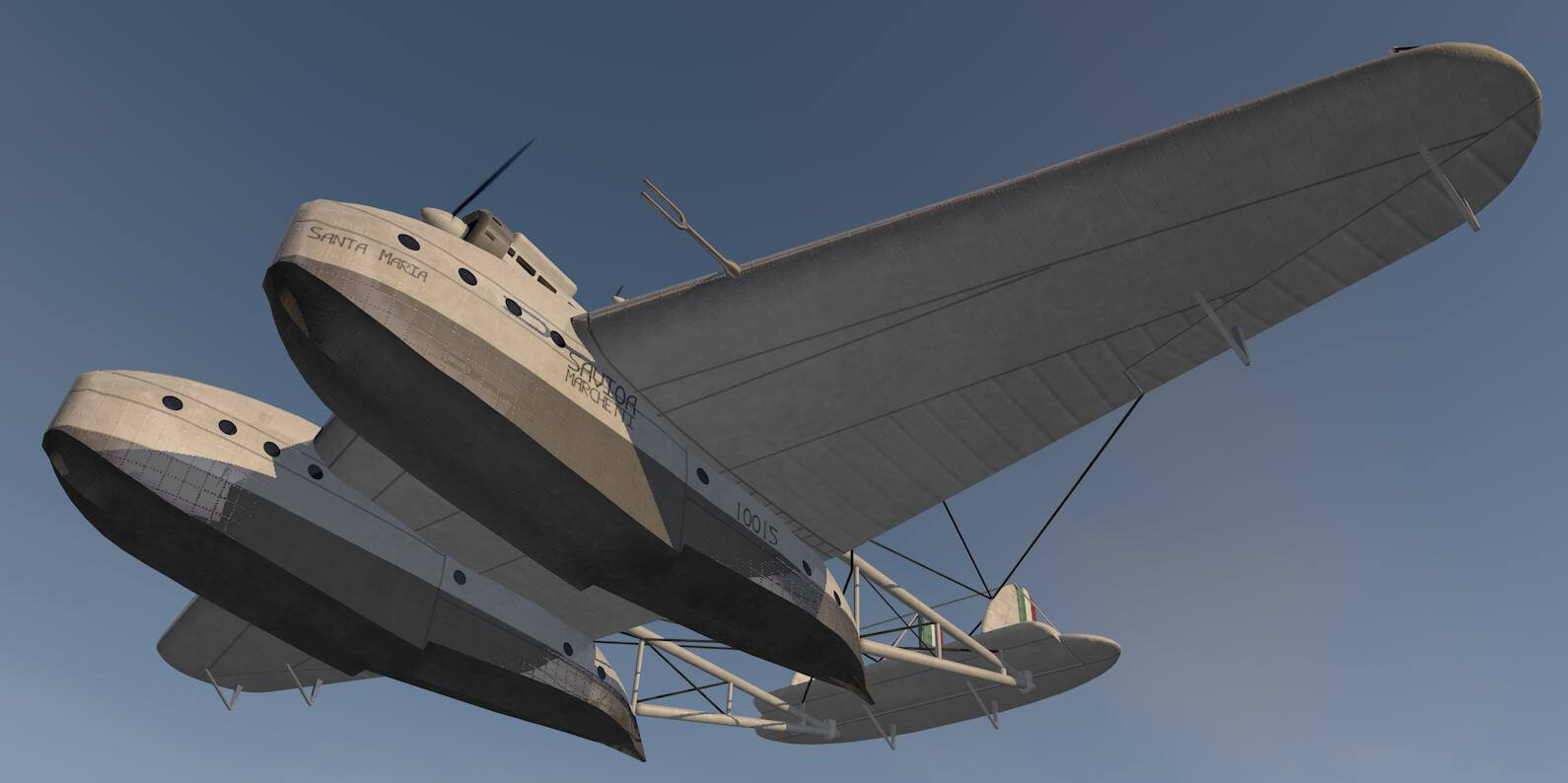 Savoia Marchetti S.55 - 3D Model by ChipBassChaos