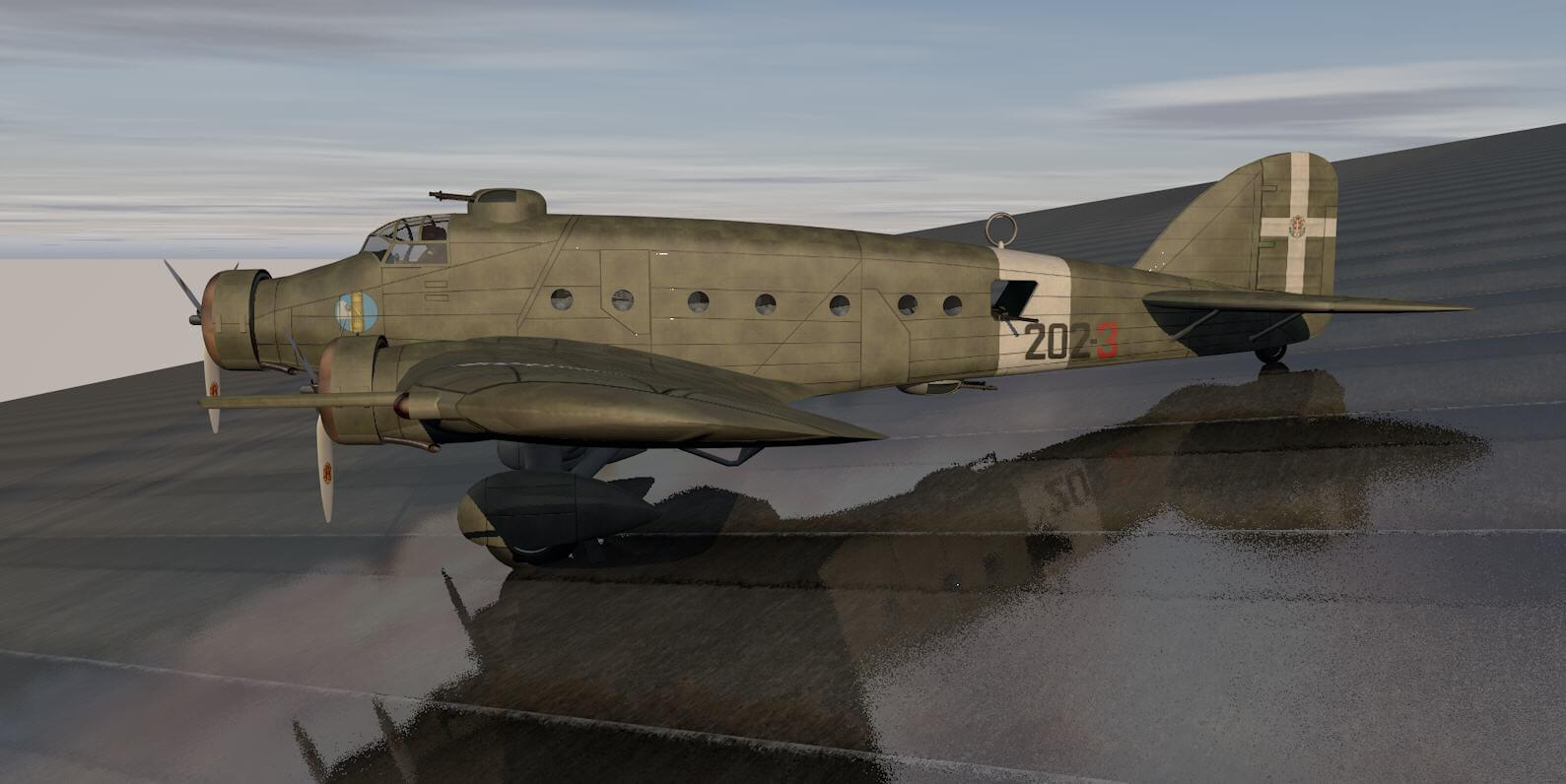 Savoia Marchetti SM-81 Pipistrello 3D Model by ChipBassChaos