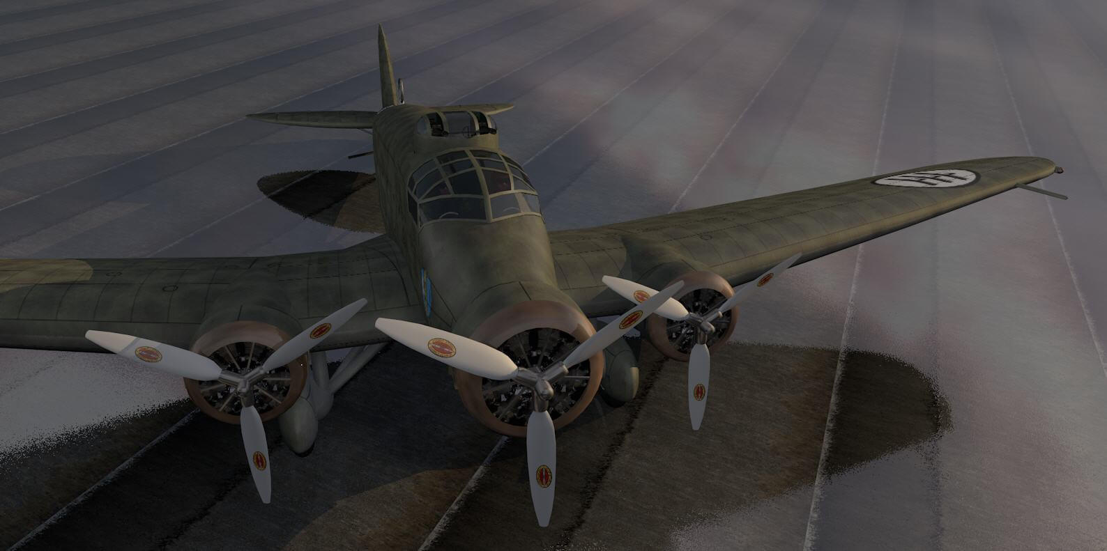 Savoia Marchetti SM-81 Pipistrello 3D Model by ChipBassChaos