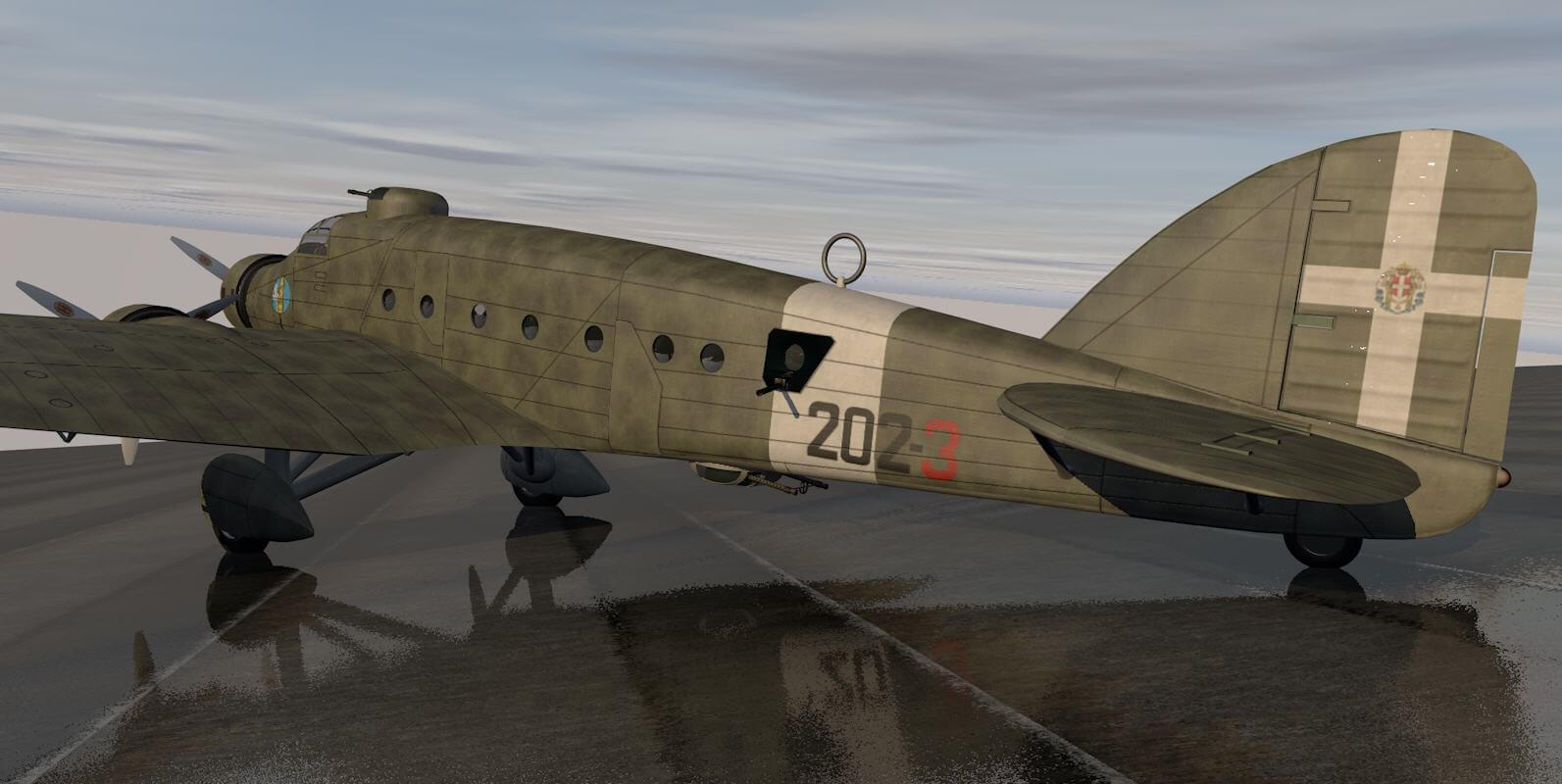 Savoia Marchetti SM-81 Pipistrello 3D Model by ChipBassChaos