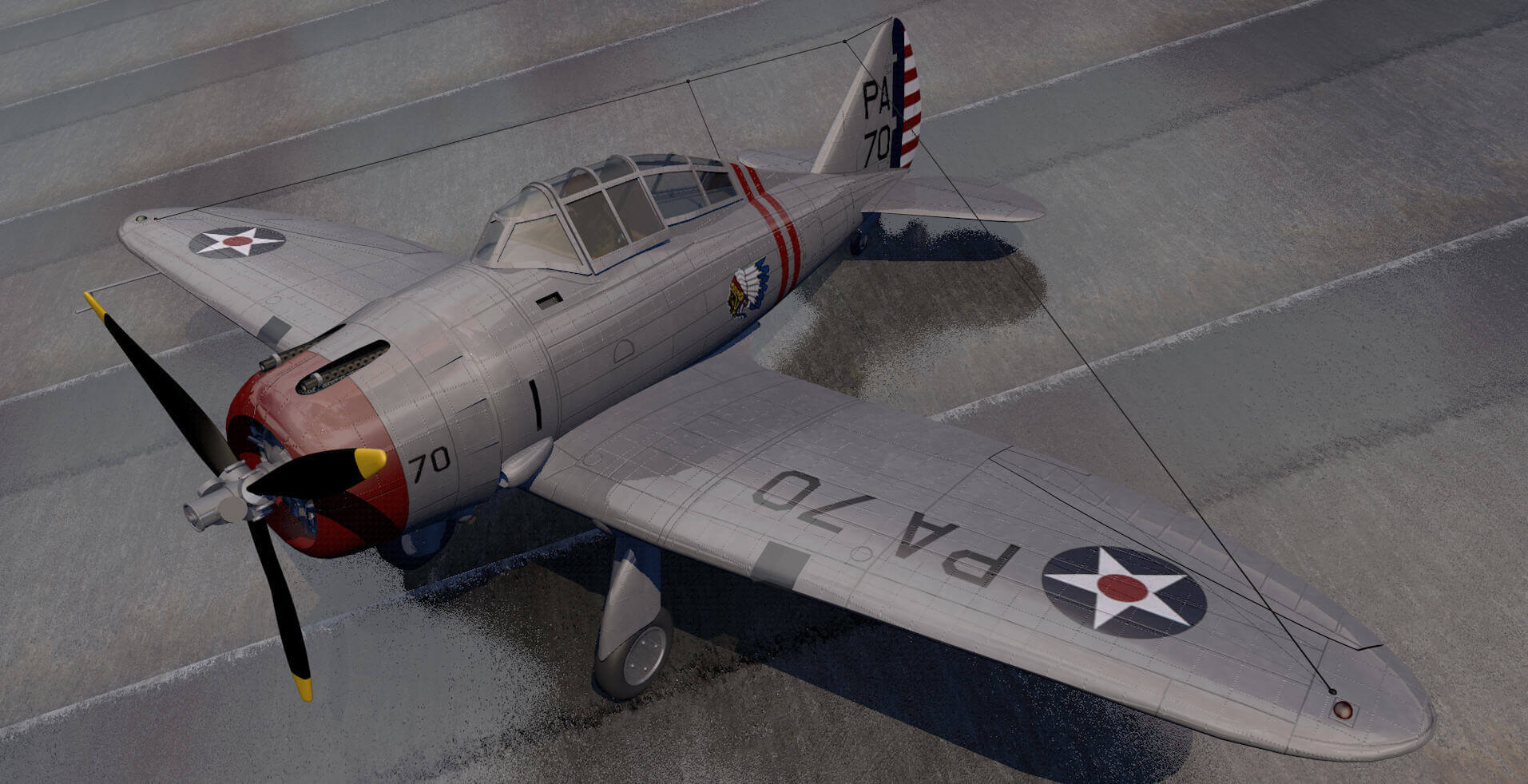 Seversky P-35 3D Model by ChipBassChaos