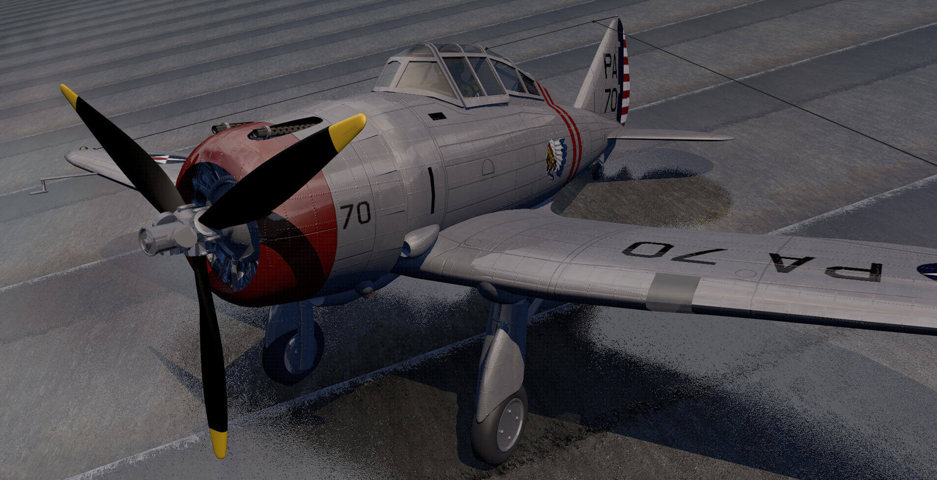 Seversky P-35 3D Model by ChipBassChaos
