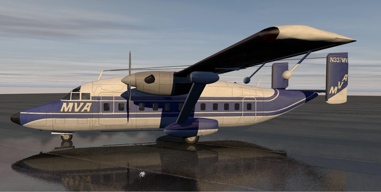 Short 330 (C-23 Sherpa) 3D Model by ChipBassChaos