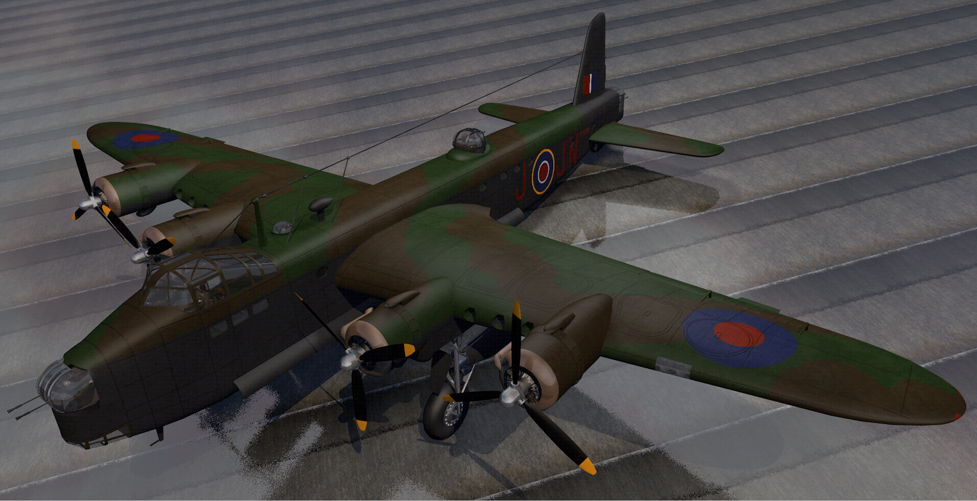Short Stirling Mk-3 3D Model by ChipBassChaos