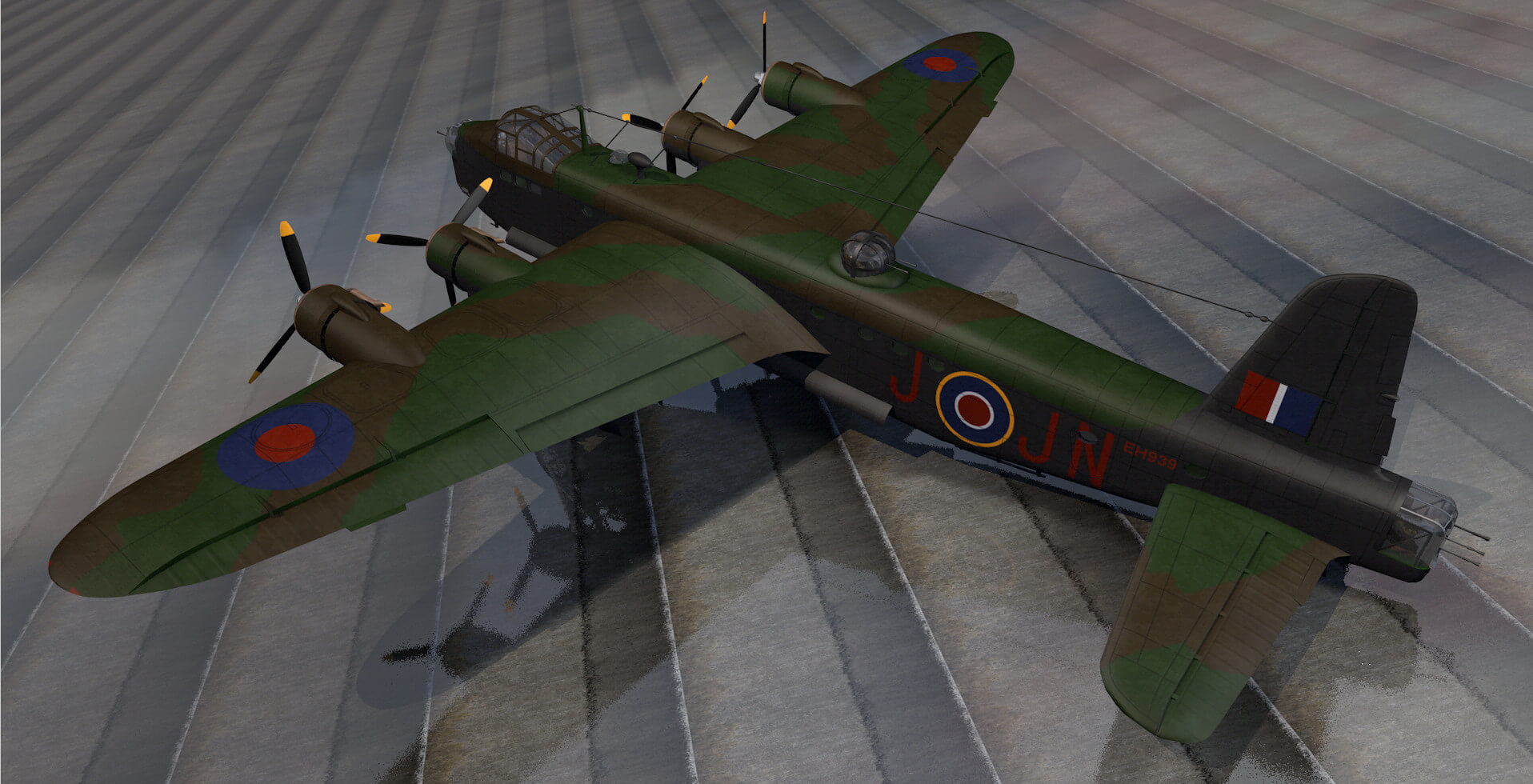 Short Stirling Mk-3 3D Model by ChipBassChaos