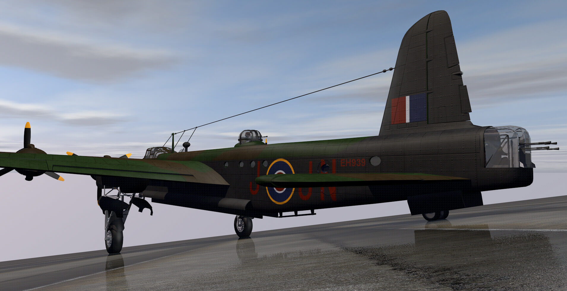 Short Stirling Mk-3 3D Model by ChipBassChaos