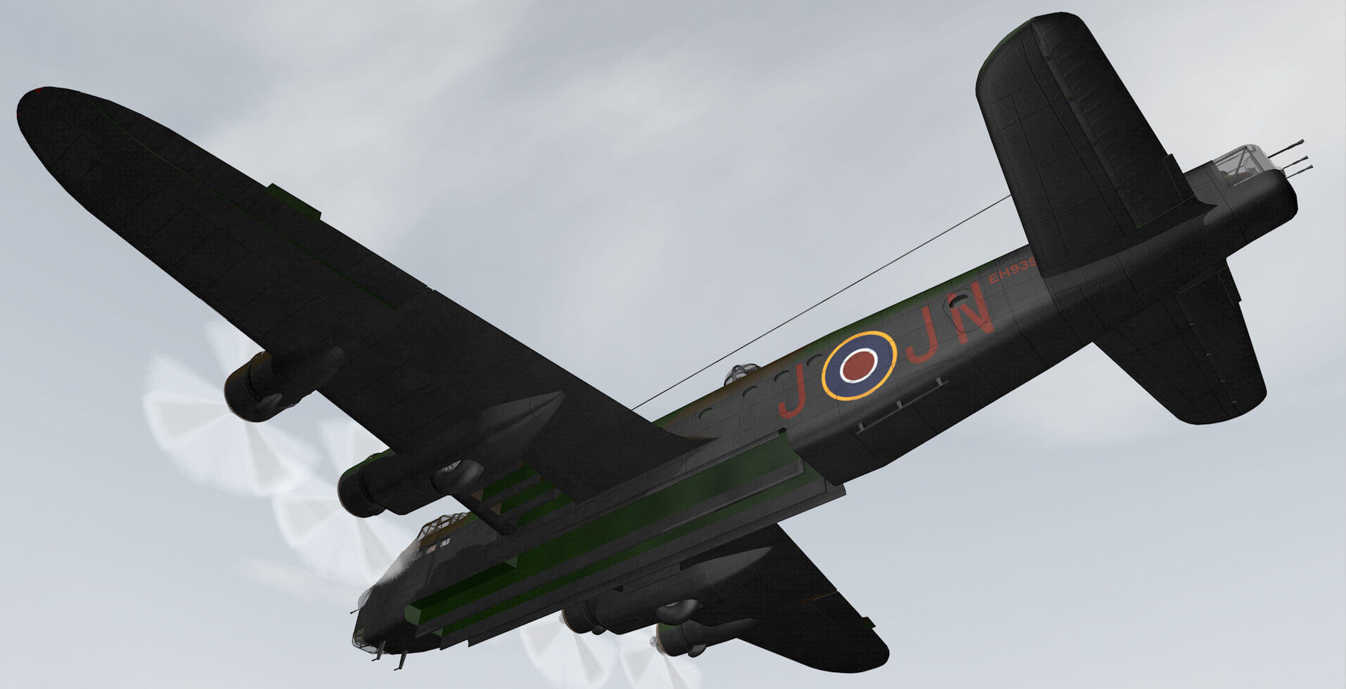 Short Stirling Mk-3 3D Model by ChipBassChaos