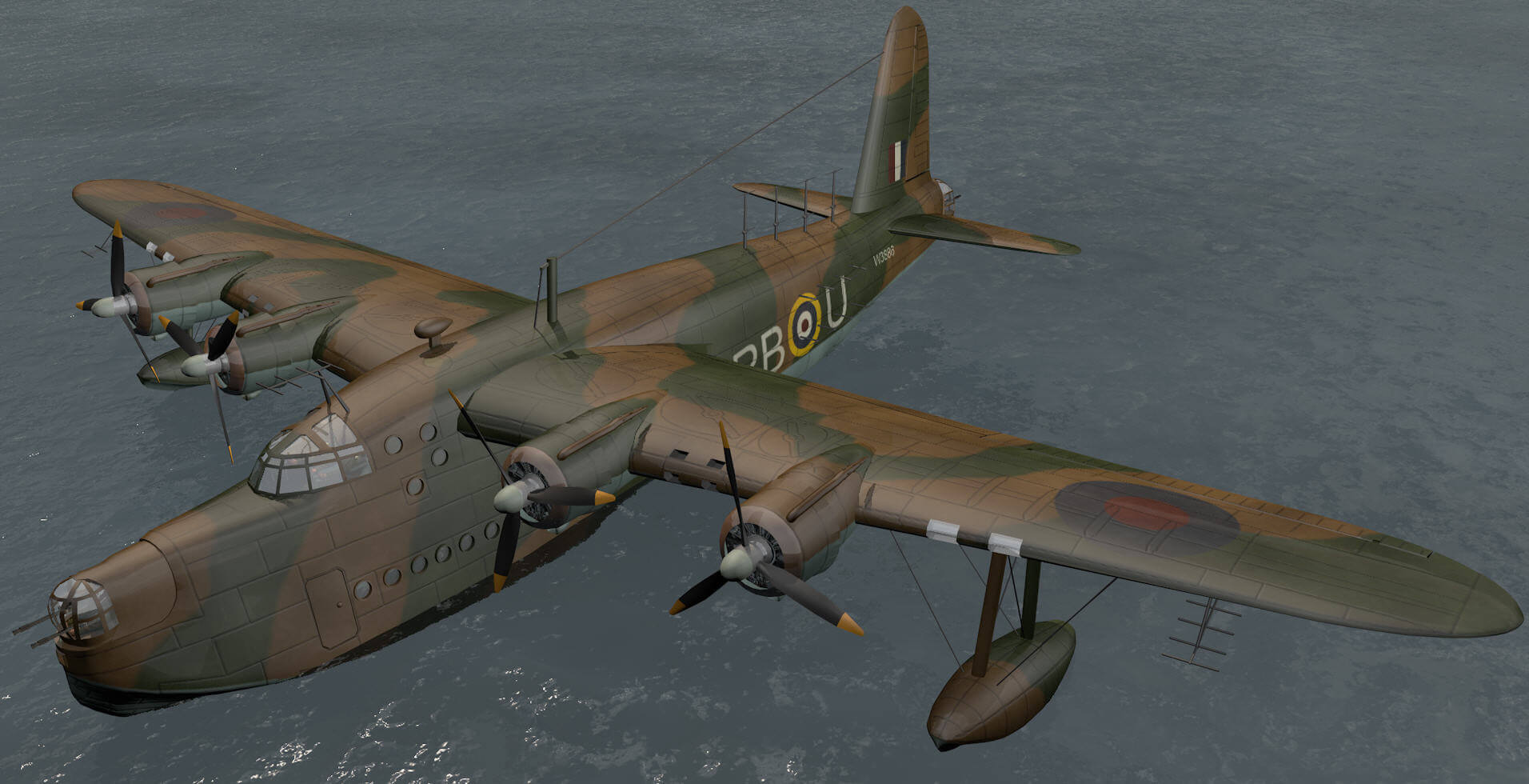 Short Sunderland Mk-2 3D Model by ChipBassChaos