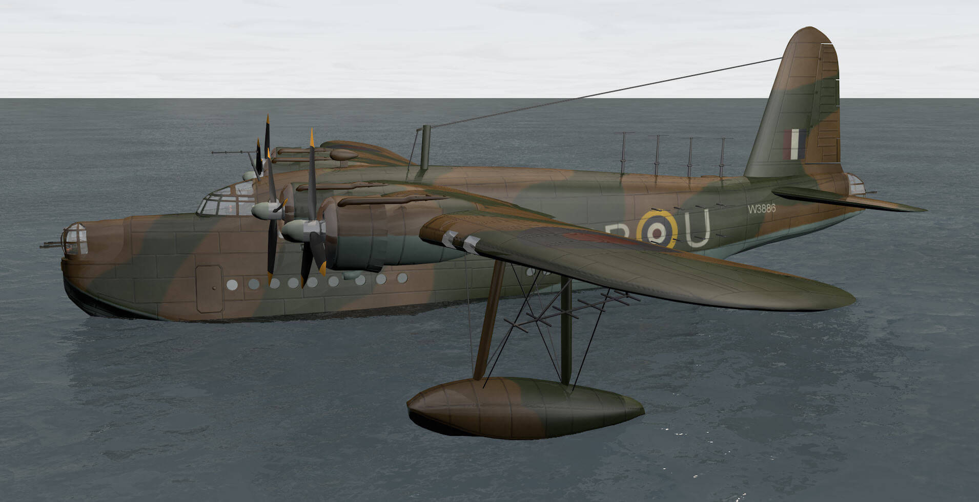Short Sunderland Mk-2 3D Model by ChipBassChaos