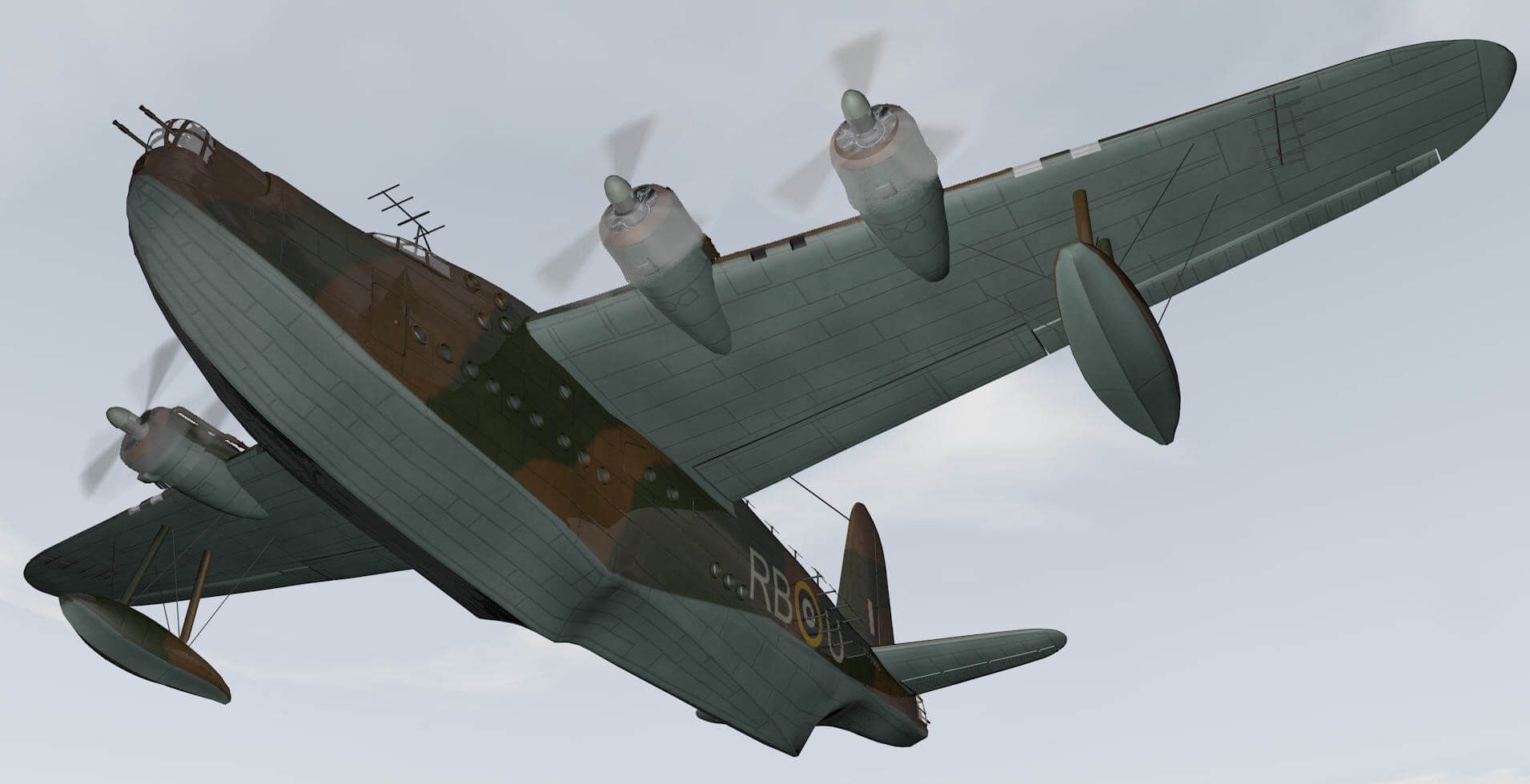 Short Sunderland Mk-2 3D Model by ChipBassChaos