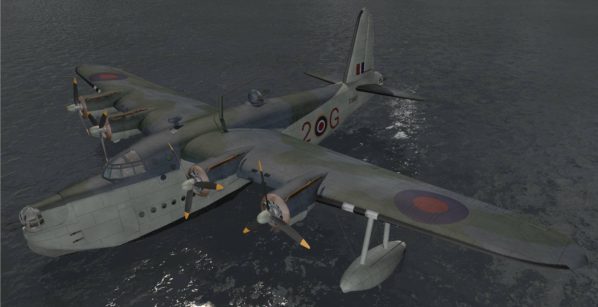 Short Sunderland Mk-3 3D Model by ChipBassChaos