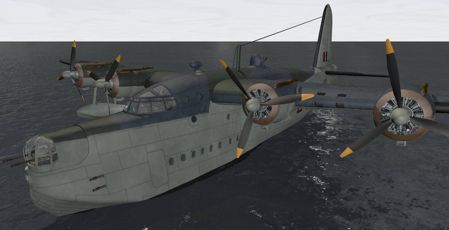 Short Sunderland Mk-3 3D Model by ChipBassChaos
