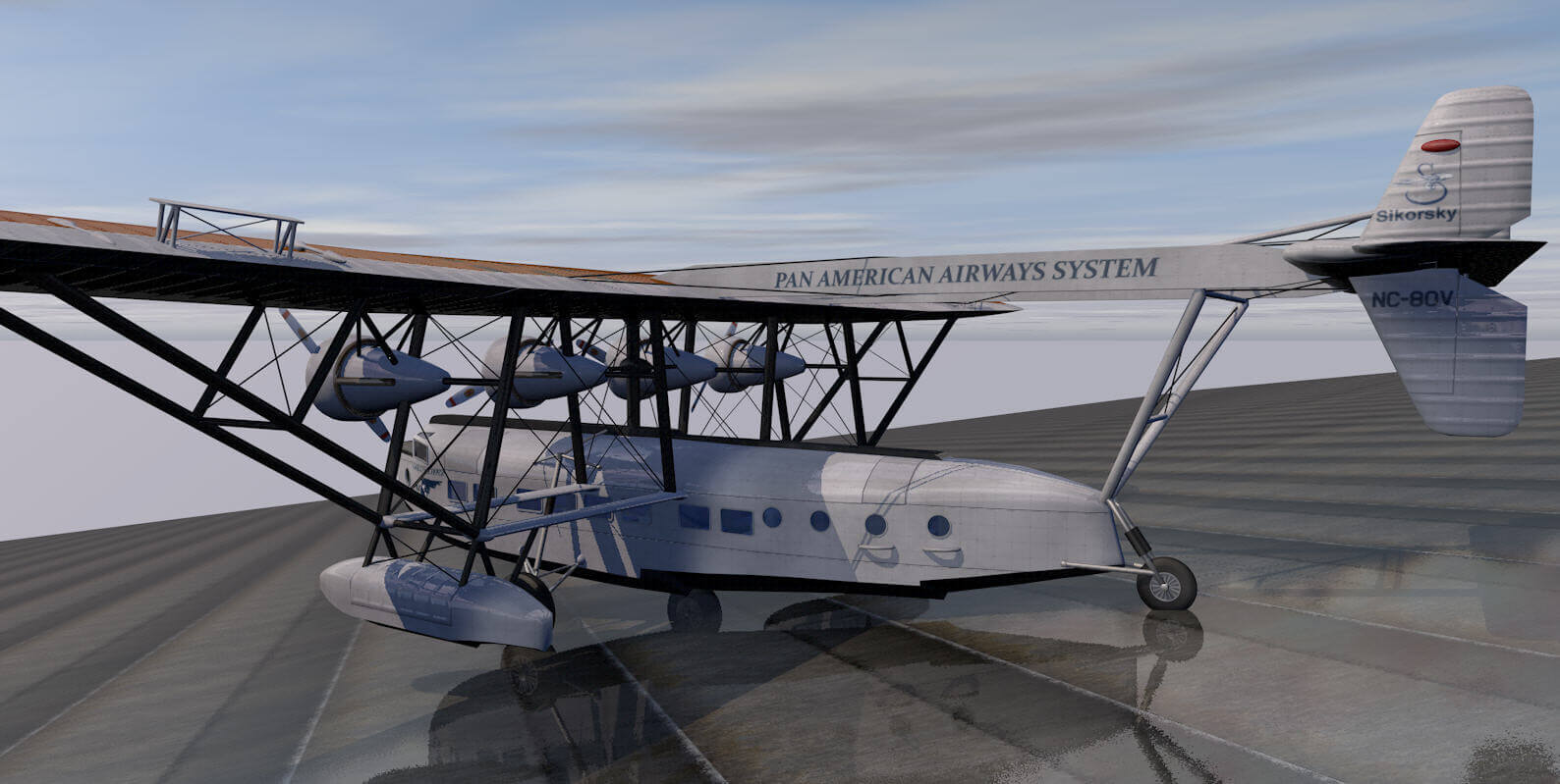 Sikorsky S-40 American Clipper 3D Model by ChipBassChaos