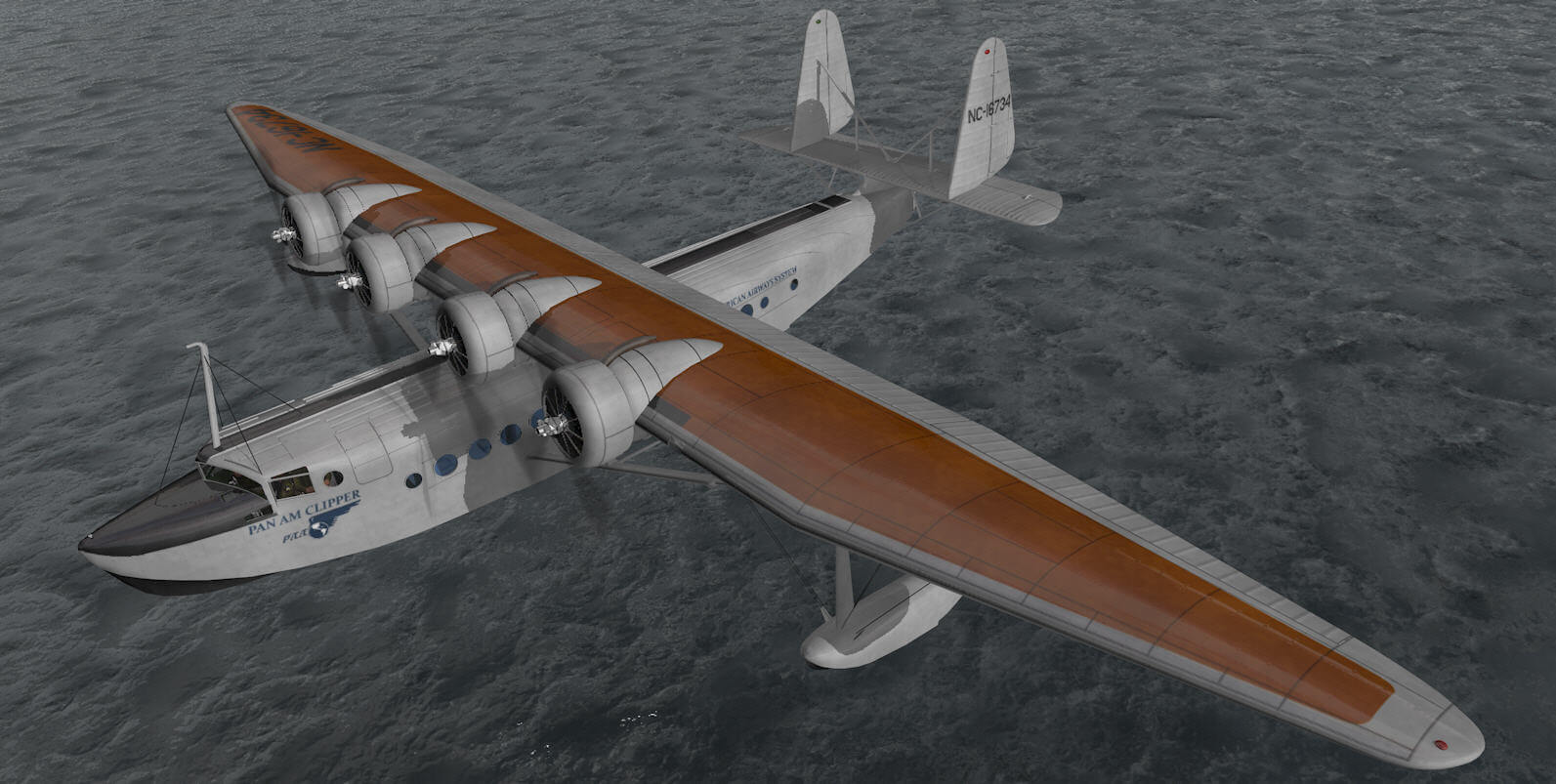 Sikorsky S-42 Pan Am Clipper 3D Model by ChipBassChaos