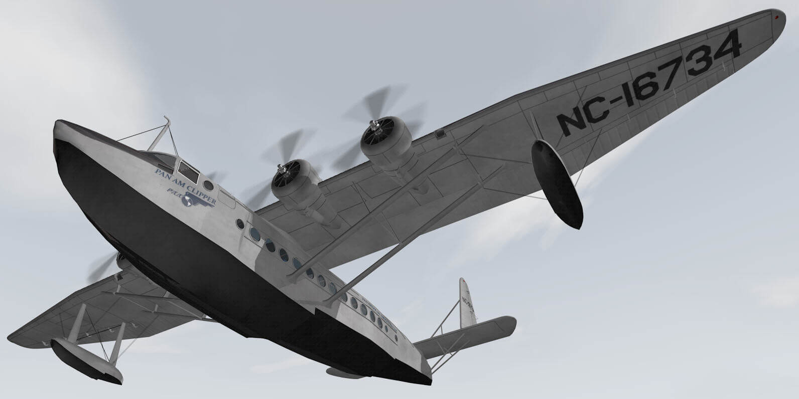 Sikorsky S-42 Pan Am Clipper 3D Model by ChipBassChaos