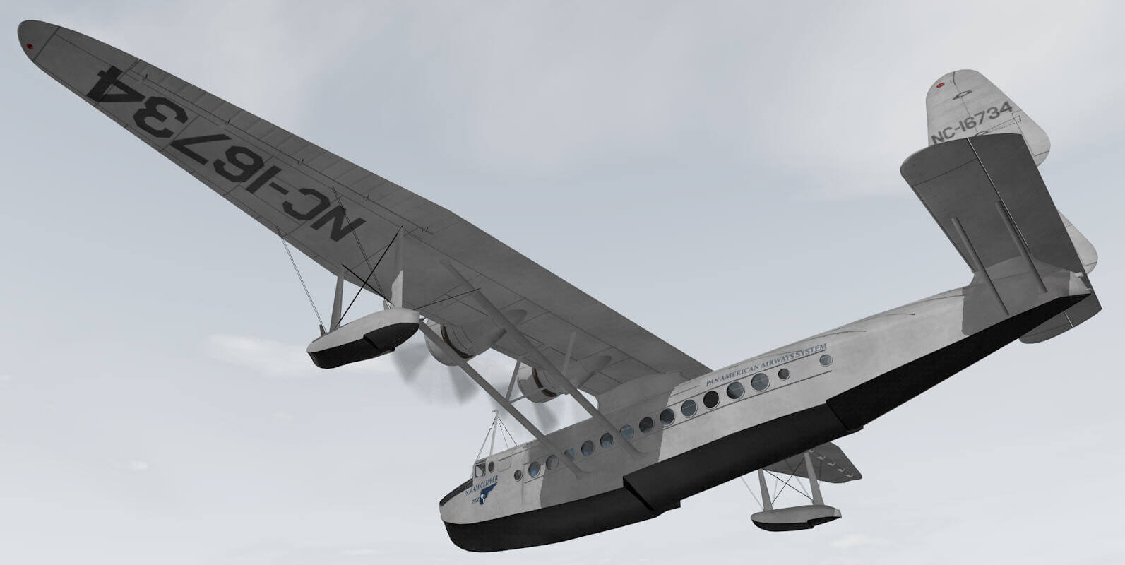 Sikorsky S-42 Pan Am Clipper 3D Model by ChipBassChaos