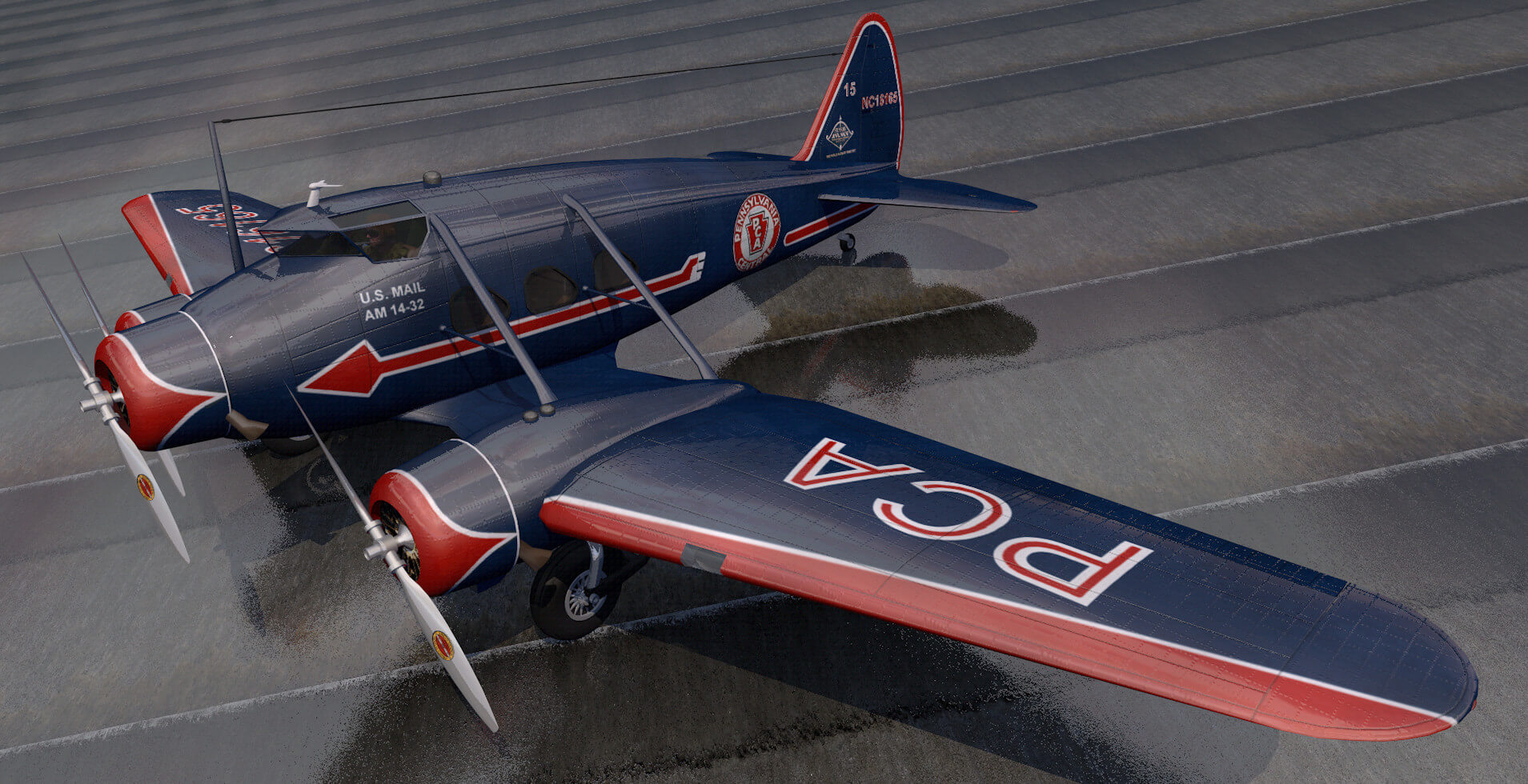 Stinson A1 Trimotor - 3D Model by ChipBassChaos