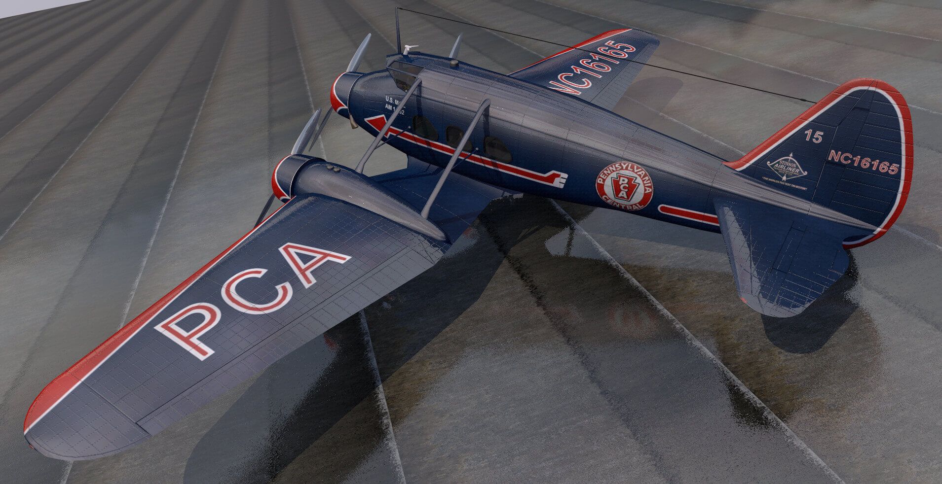 Stinson A1 Trimotor - 3D Model by ChipBassChaos