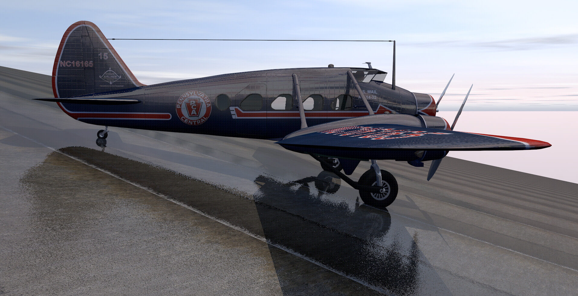 Stinson A1 Trimotor - 3D Model by ChipBassChaos