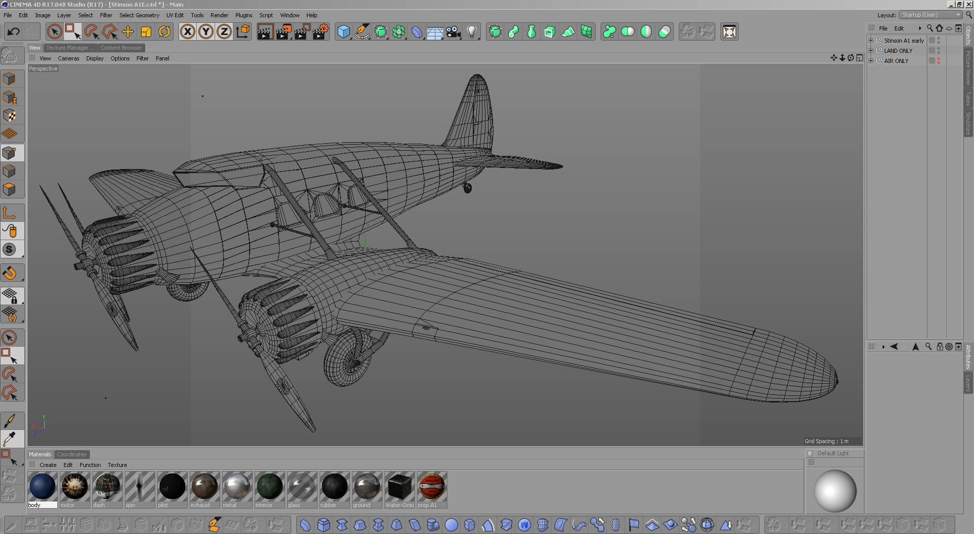 Stinson A1 Trimotor - 3D Model by ChipBassChaos